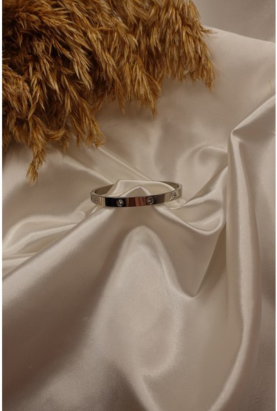 Hiya Accessory Çelik Cartier Silver 18CM Bilezik Hiya Accessory Çelik Cartier Silver 18CM Bilezik