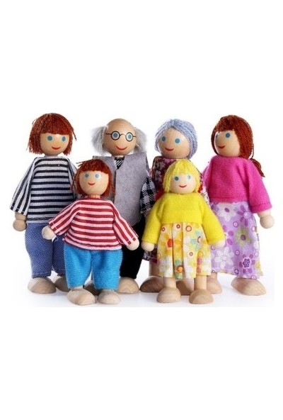 Circle Toys Cirle Toys Kukla Aile Ahşap Circle Toys Cirle Toys Kukla Aile Ahşap