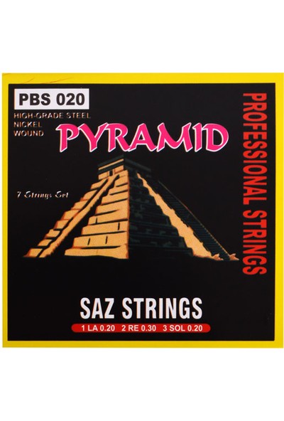 Pyramid Bağlama Teli Takım 0.20 Uzun Pyramid PBS020 Pyramid Bağlama Teli Takım 0.20 Uzun Pyramid PBS020