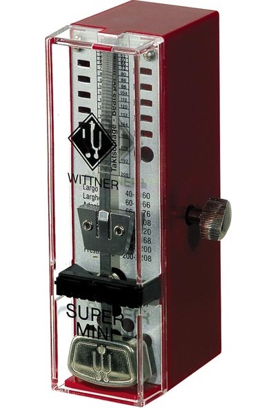 Wittner Metronom Mekanik Süper Mini Bordo 884051 Wittner Metronom Mekanik Süper Mini Bordo 884051