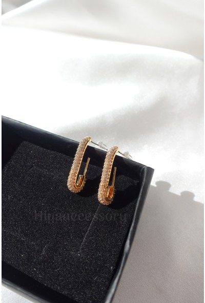Hiya Accessory Çelik Zirkon Taşlı Küpe Hiya Accessory Çelik Zirkon Taşlı Küpe
