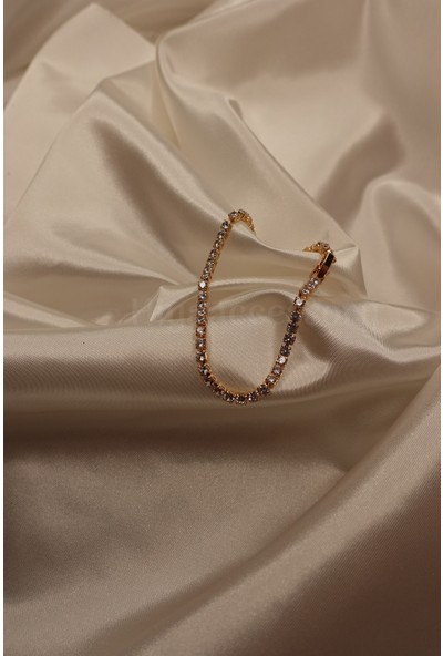 Hiya Accessory Çelik Su Yolu Bileklik Gold 18-22 cm