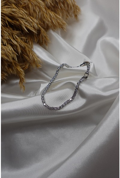 Hiya Accessory Çelik Su Yolu Bileklik Silver 18-22 cm