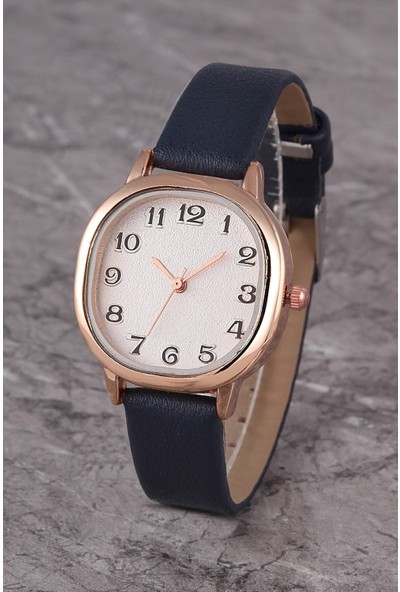 POLO55 PLKK009R02 Kadın Saat Numaralı Basic Kadran Deri Kordon