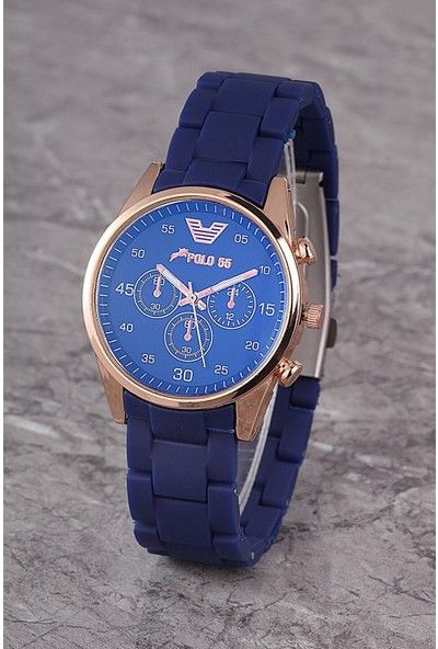 POLO55 PLKS001R02 Kadın Saat Dekoratif Göstergeli Kadran Silikon Kordon