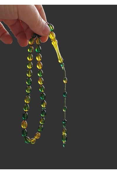 Atöyle Sanatım Arpa Kesim Toz Kehribar Tesbih