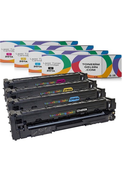 Tonerimgelsin Hp 201A-CF400A Set Muadil Toner-Hp M252N/M252DW/M277DW/M277N Tonerimgelsin Hp 201A-CF400A Set Muadil Toner-Hp M252N/M252DW/M277DW/M277N