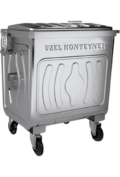 Uzel 400 Litre Sıcak Daldırma Galvaniz Çöp Konteyneri Uzel 400 Litre Sıcak Daldırma Galvaniz Çöp Konteyneri