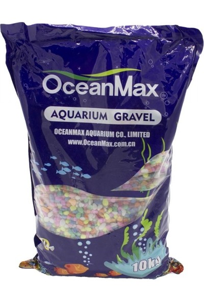 Ocean Max 201224-OCEANMAX Renkli Çakıl 5-8mm 10KG