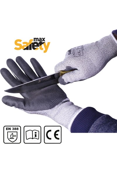 Badem10 Maxsafety Kesilmeye Karşı Dayanıklı Eldiven No:10 1 Çift Badem10 Maxsafety Kesilmeye Karşı Dayanıklı Eldiven No:10 1 Çift