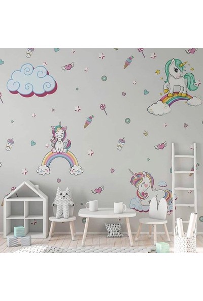 Polat Duvar Kağıdı Unicorn Çocuk Odası Duvar Kağıdı Posteri Polat Duvar Kağıdı Unicorn Çocuk Odası Duvar Kağıdı Posteri