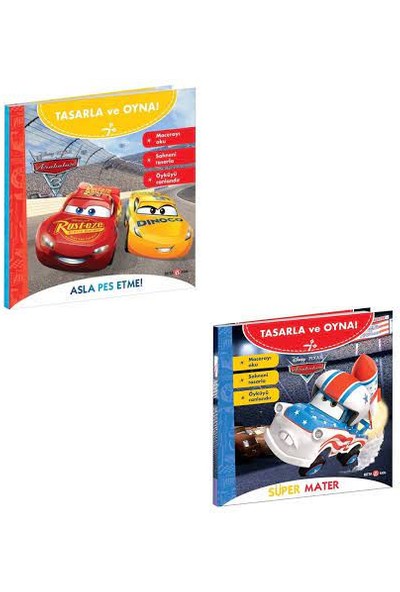 Disney Cars Arabalar Tasalar ve Oyna 2 Kitap Set