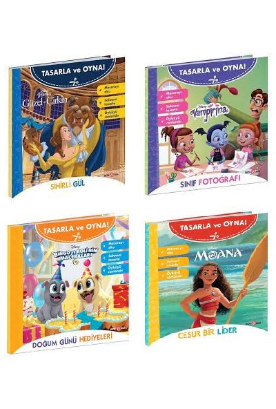 Disney Tasalar ve Oyna 4 Kitap Set Disney Tasalar ve Oyna 4 Kitap Set