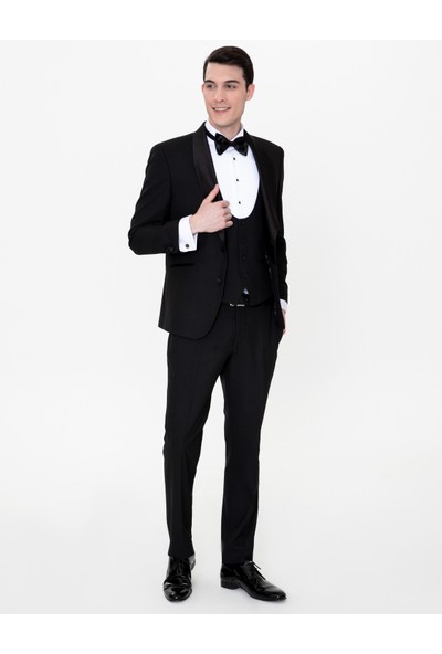 Pierre Cardin Siyah Damatlık Smokin 50253487-VR046