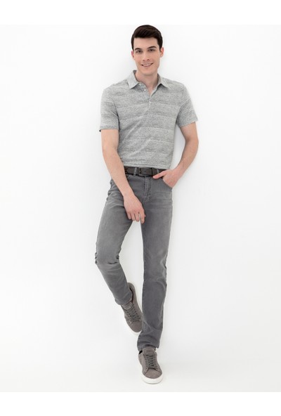 Pierre Cardin Gri Slim Fit Denim Pantolon 50248652-VR024