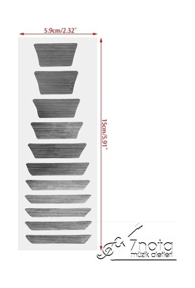 Raymond Joes 27A6 Fretboard Sticker - Klavye Yapışmalı Süs