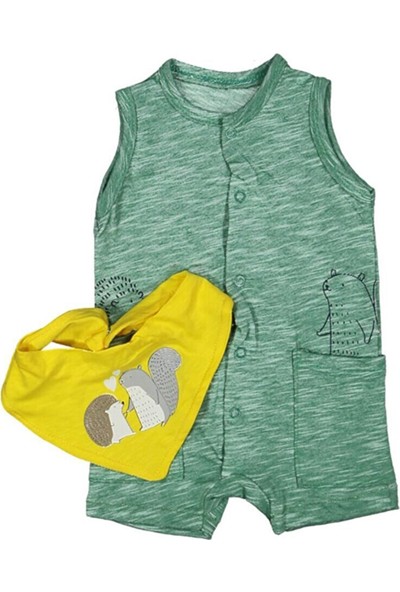 Necix's Kirpi Figürlü Önlüklü Yazlık Bebek Tulum