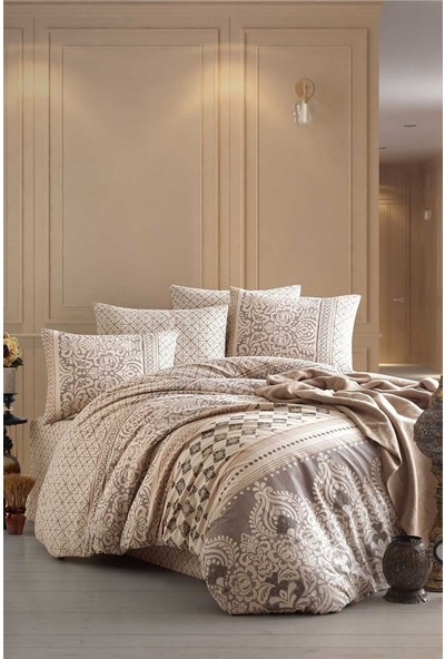 Iyi Geceler Istanbul Çift Kişilik Nevresim Takımı - Alara Kahve Brown