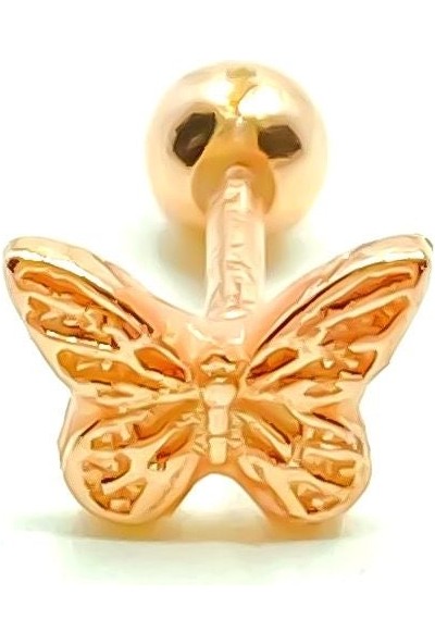 Miss Happiness Kelebek Gümüş Piercing