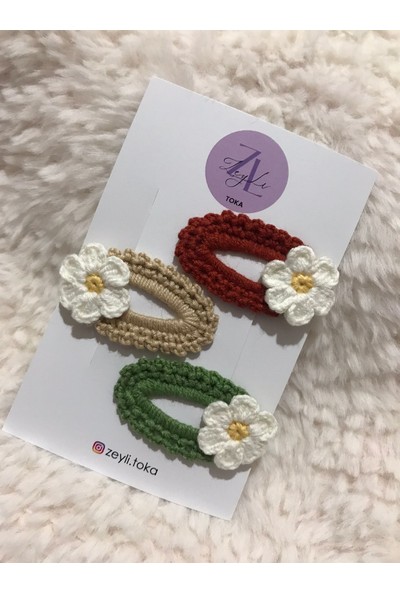 Zeyli Toka El Yapımı Örgü 3 Lü Toka Seti 28106 Zeyli Toka El Yapımı Örgü 3 Lü Toka Seti 28106