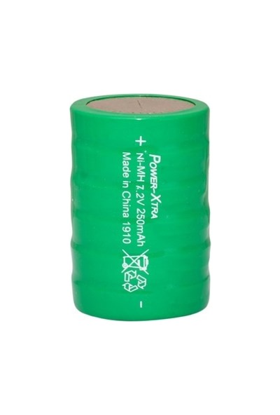 Power-Xtra 6S1P-7.2V 250 Mah Ni-Mh Buton Şarjlı Pil - 55625306052 6/V250H