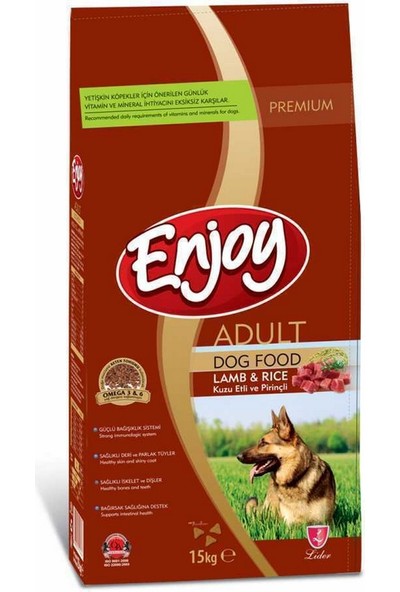 Enjoy Kuzu Pirinçli Yetişkin Köpek Maması 15 kg Enjoy Kuzu Pirinçli Yetişkin Köpek Maması 15 kg