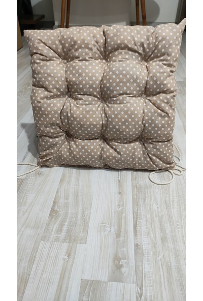 Rmd Shop Puantiyeli Kare Sandalye Minderi 42 x 42 cm