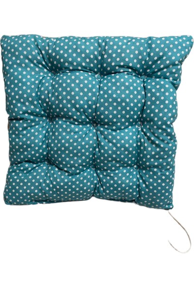 Rmd Shop Puantiyeli Kare Sandalye Minderi 42 x 42 cm