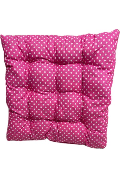 Rmd Shop Puantiyeli Kare Sandalye Minderi 42 x 42 cm