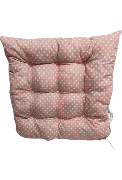 Rmd Shop Puantiyeli Kare Sandalye Minderi 42 x 42 cm