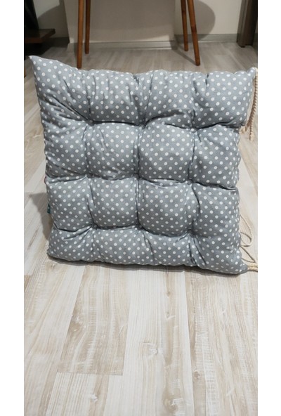 Rmd Shop Puantiyeli Kare Sandalye Minderi 42 x 42 cm