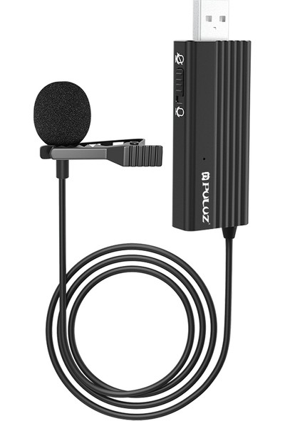 Puluz USB Klipsli Kablolu Yaka Mıc Kayıt Mikrofonu Puluz USB Klipsli Kablolu Yaka Mıc Kayıt Mikrofonu