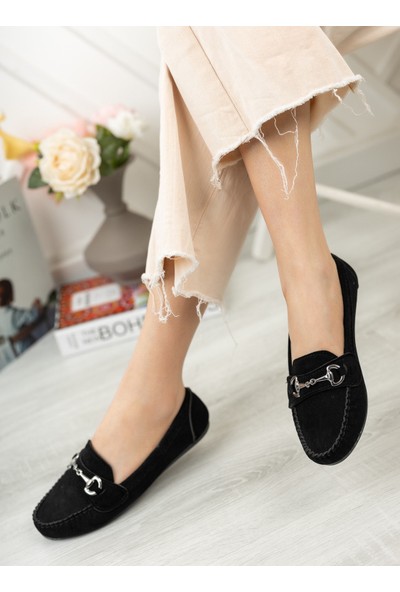 Ayakkabı Havuzu Babet - Siyah Süet - Ayakkabı Havuzu