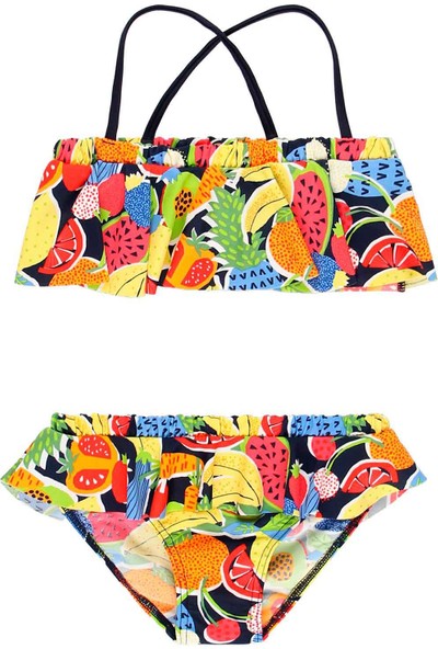 Boboli Kız Çocuk Meyve Desenli Bikini Boboli Kız Çocuk Meyve Desenli Bikini