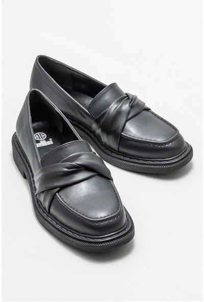 Elle Shoes Siyah Kadın Loafer