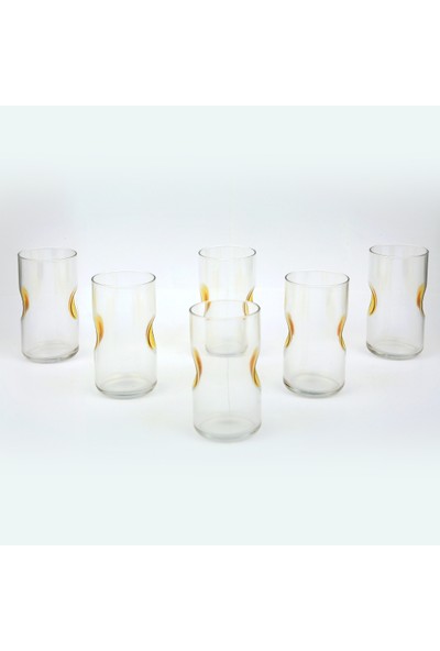 Fecra Giove Cooler 6'lı Meşrubat Bardağı Seti Sarı