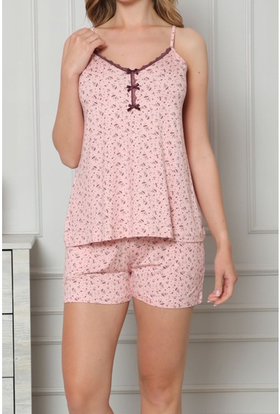 Nicoletta Somon Kadın Şortlu Pijama Takımı Ip Askılı Pamuk