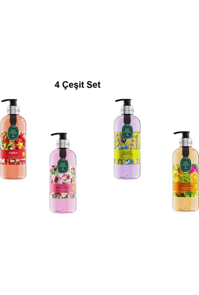 Eyüp Sabri Tuncer 4' Lü Sıvı Sabun Seti 500 ml Eyüp Sabri Tuncer 4' Lü Sıvı Sabun Seti 500 ml