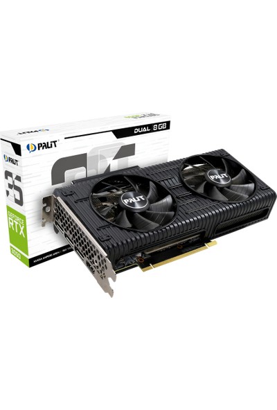 Palit Nvıdıa Geforce RTX3050 Dual 8GB 128 Bit Gddr6 Lhr (NE63050019P1-190AD) Ekran Kartı Palit Nvıdıa Geforce RTX3050 Dual 8GB 128 Bit Gddr6 Lhr (NE63050019P1-190AD) Ekran Kartı