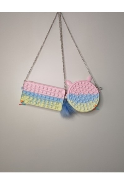 Savas Grup Pastel Pop It Ikili Çanta Seti Dikdörtgen ve Yuvarlak Popit Çanta Savas Grup Pastel Pop It Ikili Çanta Seti Dikdörtgen ve Yuvarlak Popit Çanta