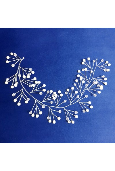 MAGRİB Beyaz Incili ve Kristal Taşlı Düğün Nikah Nişan Kına ve Gelin Tacı MAGRİB Beyaz Incili ve Kristal Taşlı Düğün Nikah Nişan Kına ve Gelin Tacı