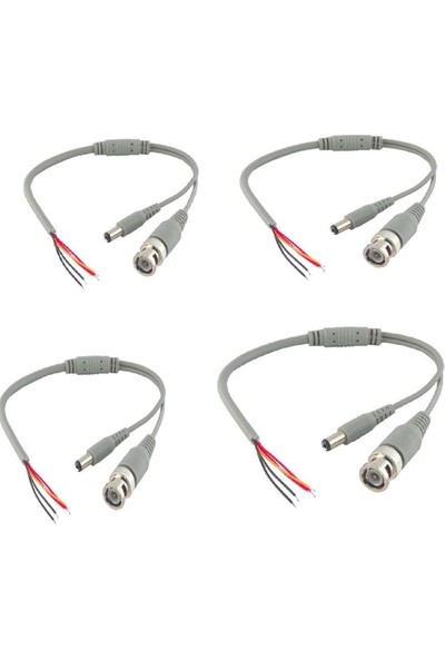 5 Li Set Güvenlik Kamerası Için Hazır Bnc + Power Jack Soket Kablo 5 Li Set Güvenlik Kamerası Için Hazır Bnc + Power Jack Soket Kablo