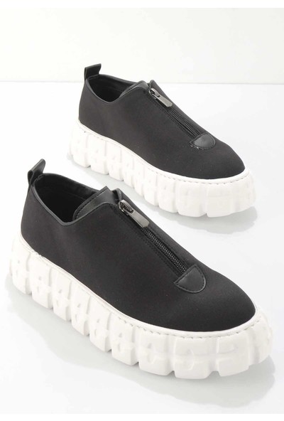 Siyah Streç Kadın Sneaker K011220013