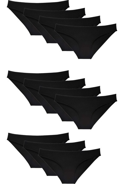 Lufi Giyim Iç Çamaşırı Kadın Ekonomik Külot Kadın Siyah Slip Külot 11’li Paket Lufi Giyim Iç Çamaşırı Kadın Ekonomik Külot Kadın Siyah Slip Külot 11’li Paket