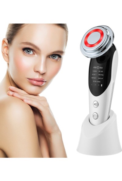 7 In 1 Rf & Amp; Ems Mikro Akım Kaldırma Cihazı Titreşim LED Yüz Cilt Gençleştirme Kırışıklık Sökücü Anti Aging Yüz Güzellik Cihazı | Iyon Cihazı (Beyaz) 7 In 1 Rf & Amp; Ems Mikro Akım Kaldırma Cihazı Titreşim LED Yüz Cilt Gençleştirme Kırışıklık Sökücü Anti Aging Yüz Güzellik Cihazı | Iyon Cihazı (Beyaz)