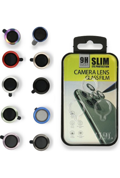 İzelaks iPhone 12 Pro Metal Kamera Lens - Lacivert