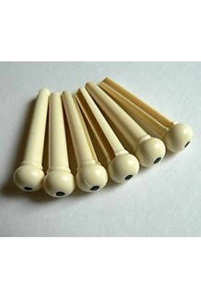 Raymond Joes MS021W6 Akustik Gitar Pimi 6 Lı Set Beyaz