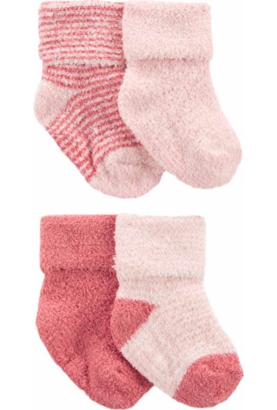 Carter's Kız Bebek Çorap 2'li Paket Pembe Carter's Kız Bebek Çorap 2'li Paket Pembe