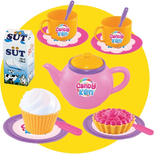Dede Candy & Ken Çay Servis Arabası 14 Parça Fiyatı
