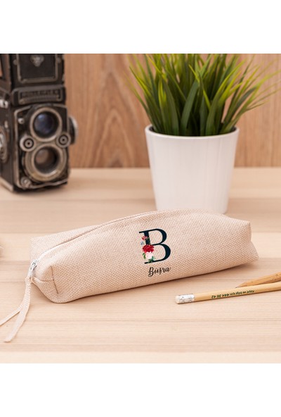 Hediye Dükkanı Kişiye Özel Baş Harfli ve Isimli Keten Bez Kalemlik Hediye Dükkanı Kişiye Özel Baş Harfli ve Isimli Keten Bez Kalemlik